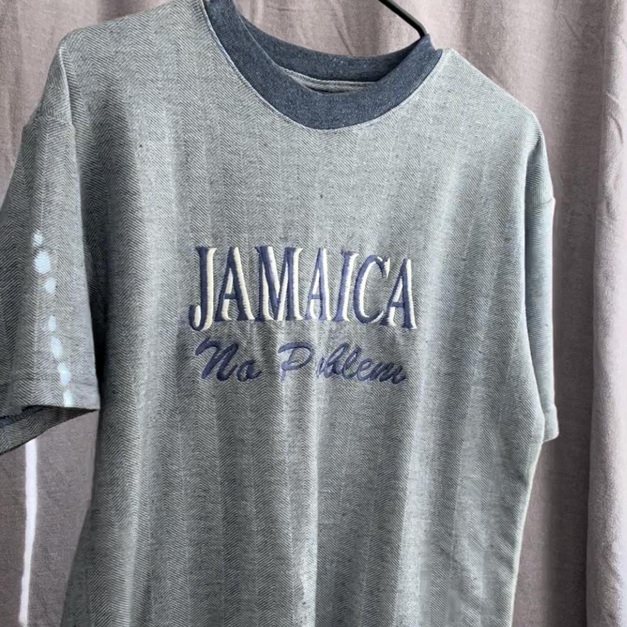 Jamaica No Problem Blue Tee Great quality fabric,... - Depop