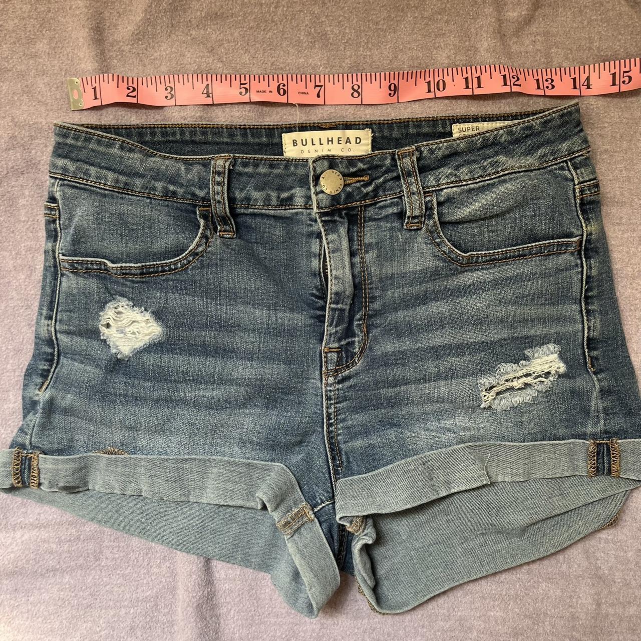 Pacsun Stretchy shorts Bullhead ripped stretchy... - Depop
