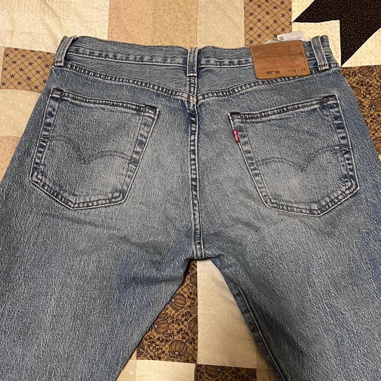 Vintage Levi 501 ‘93s Medium wash, button fly!... - Depop