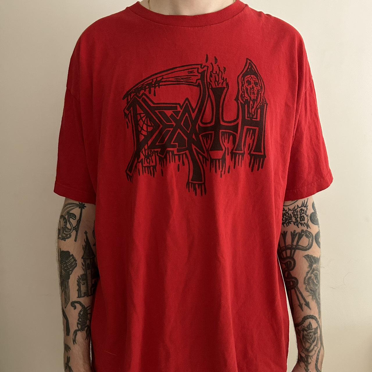 Death band t shirt, size XXL #vintage #deathmetal... - Depop