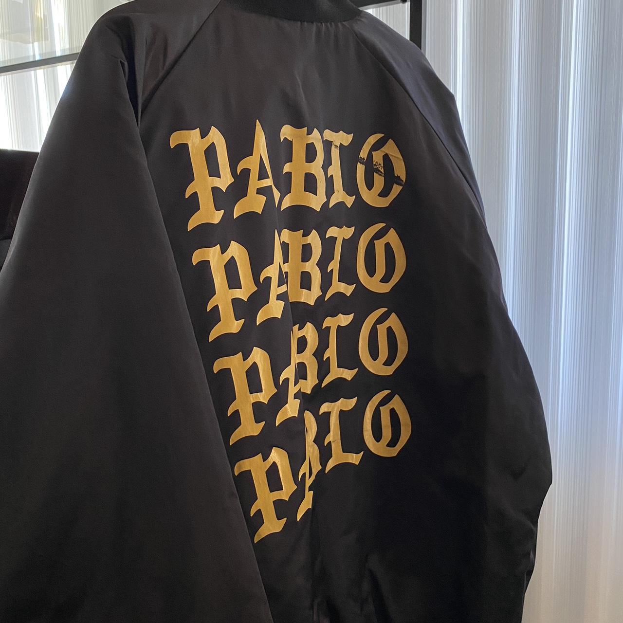 Kanye West Yeezy Pablo Tour Black Satin Cardinal... - Depop