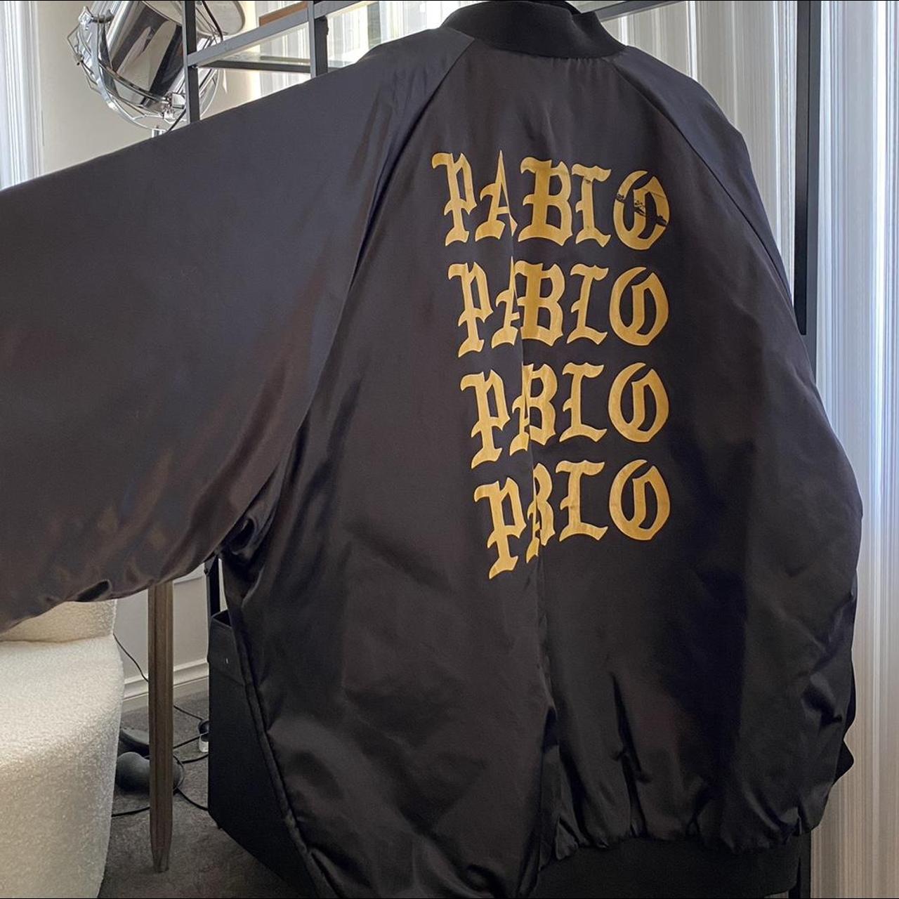 Kanye West Yeezy Pablo Tour Black Satin Cardinal... - Depop