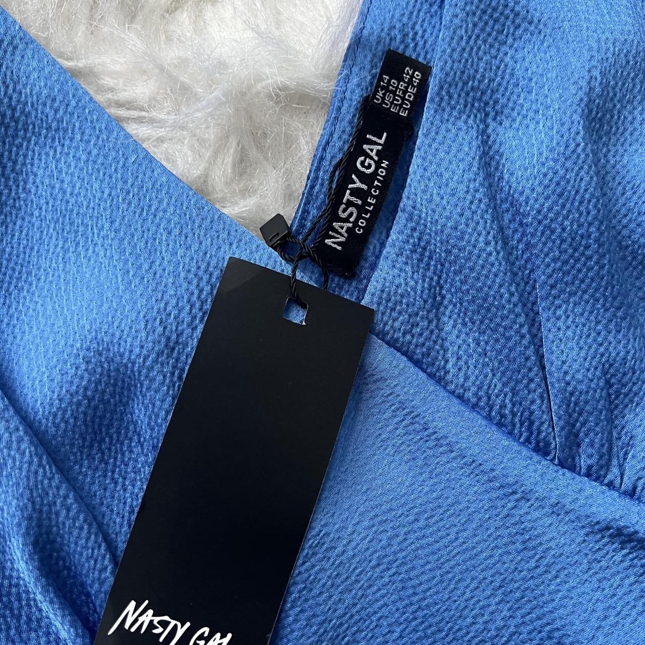 Nasty Gal Women's Blue Dress | Depop