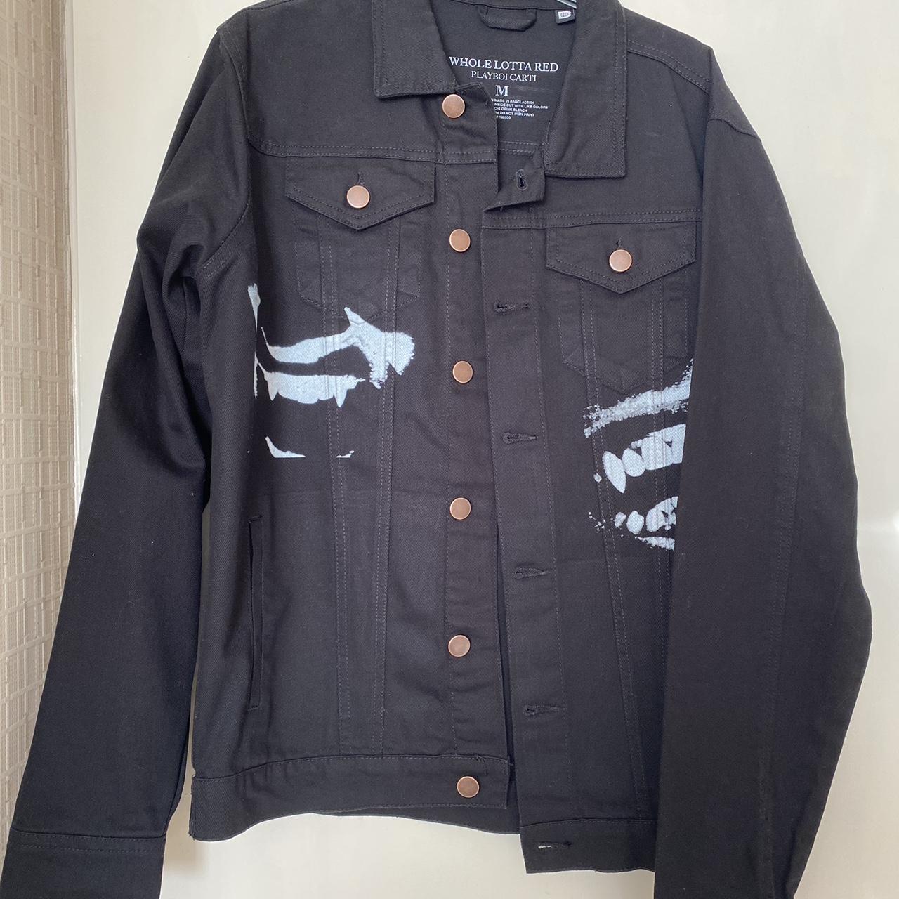 Playboi Carti Whole Lotta Red denim jacket size... - Depop