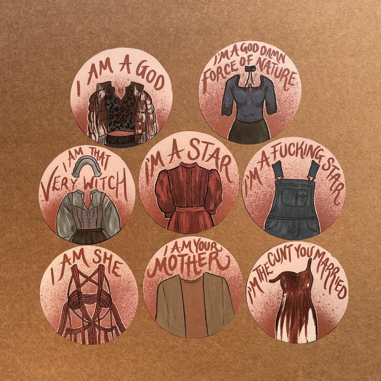 Stickers inspired by the most iconic "i am" quotes... - Depop