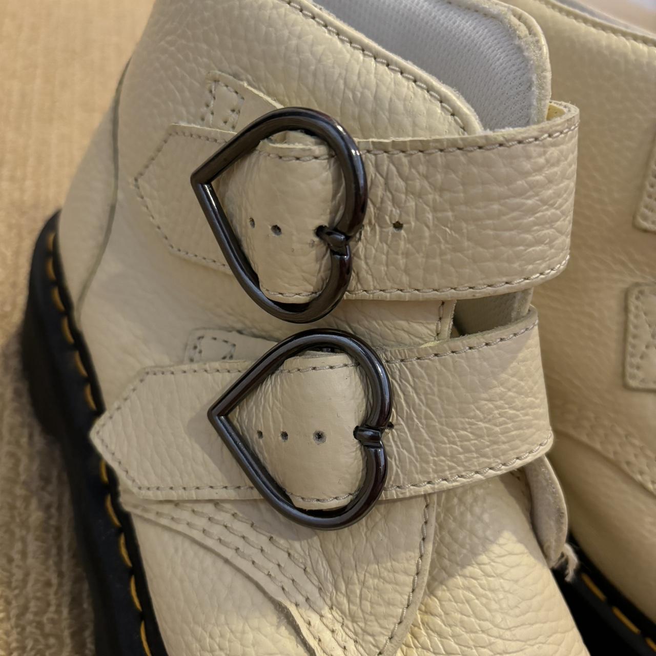 Doc Marten Devon Heart Leather Platform Boots Color:... | Depop