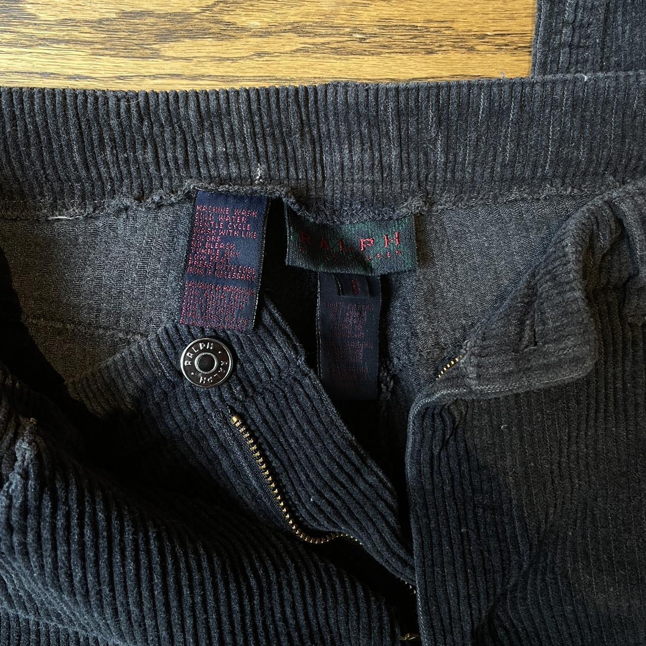 Ralph Lauren black corduroys. Flared ankle length.... - Depop