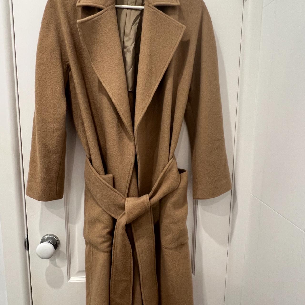 Great longer length camel hair unlined coat from... | Depop