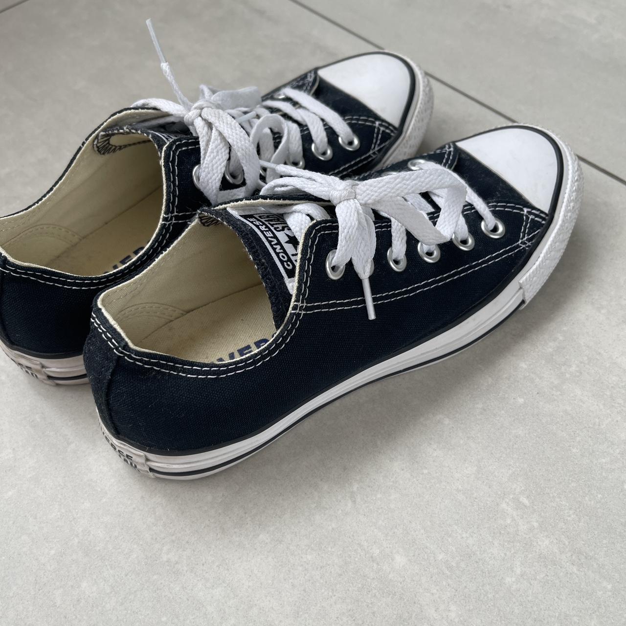 Genuine Great Condition black converse. No... - Depop