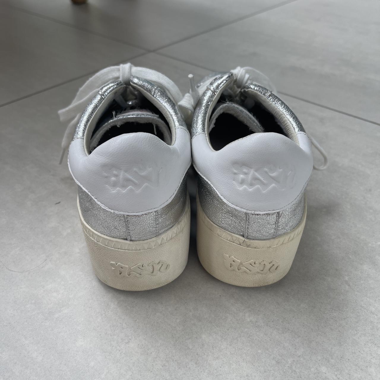 Ash - metallic ash platform trainers. Size 5 (EUR... - Depop