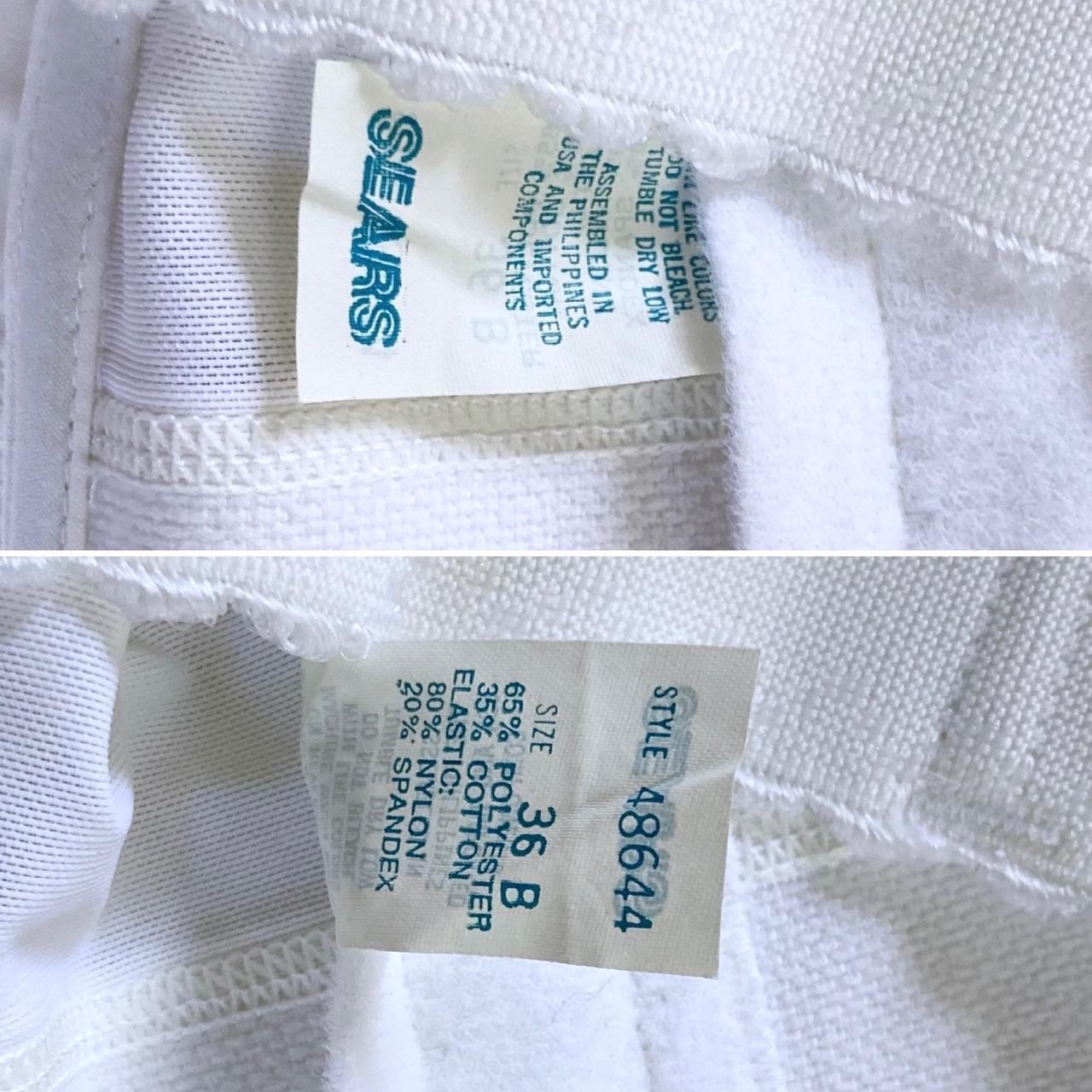 NWT 70s 80s Vintage White Bustier Bra Made by... - Depop