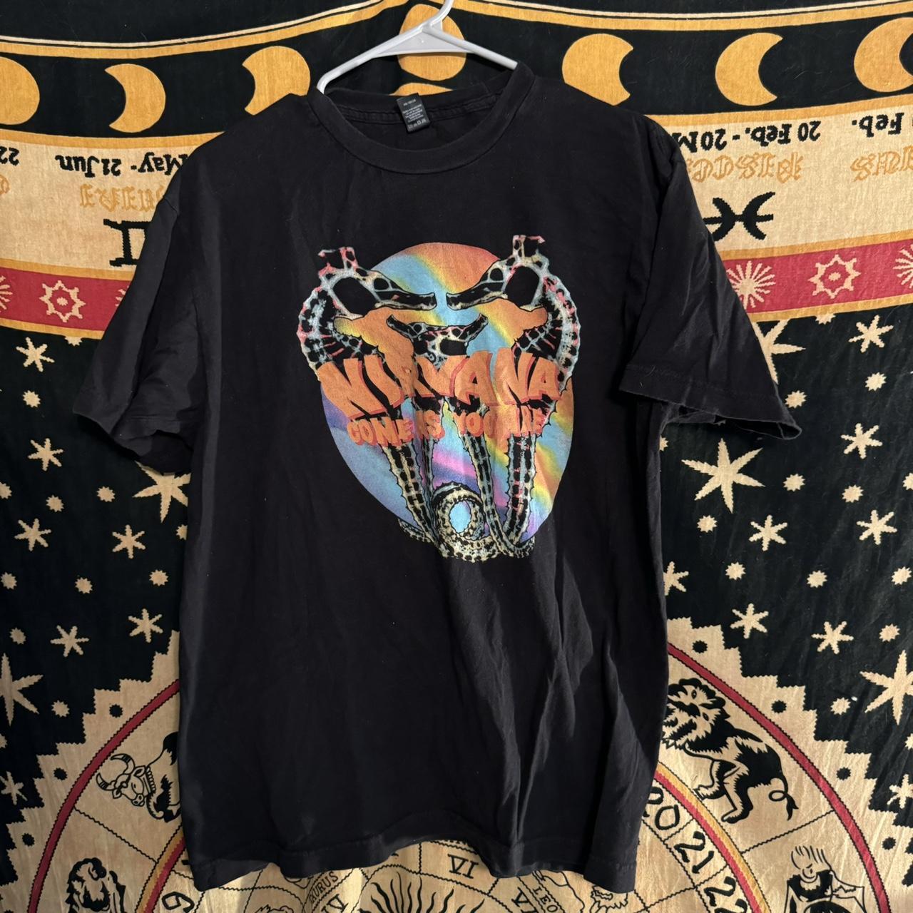 Unique Nirvana “come as you are” band tee with... - Depop