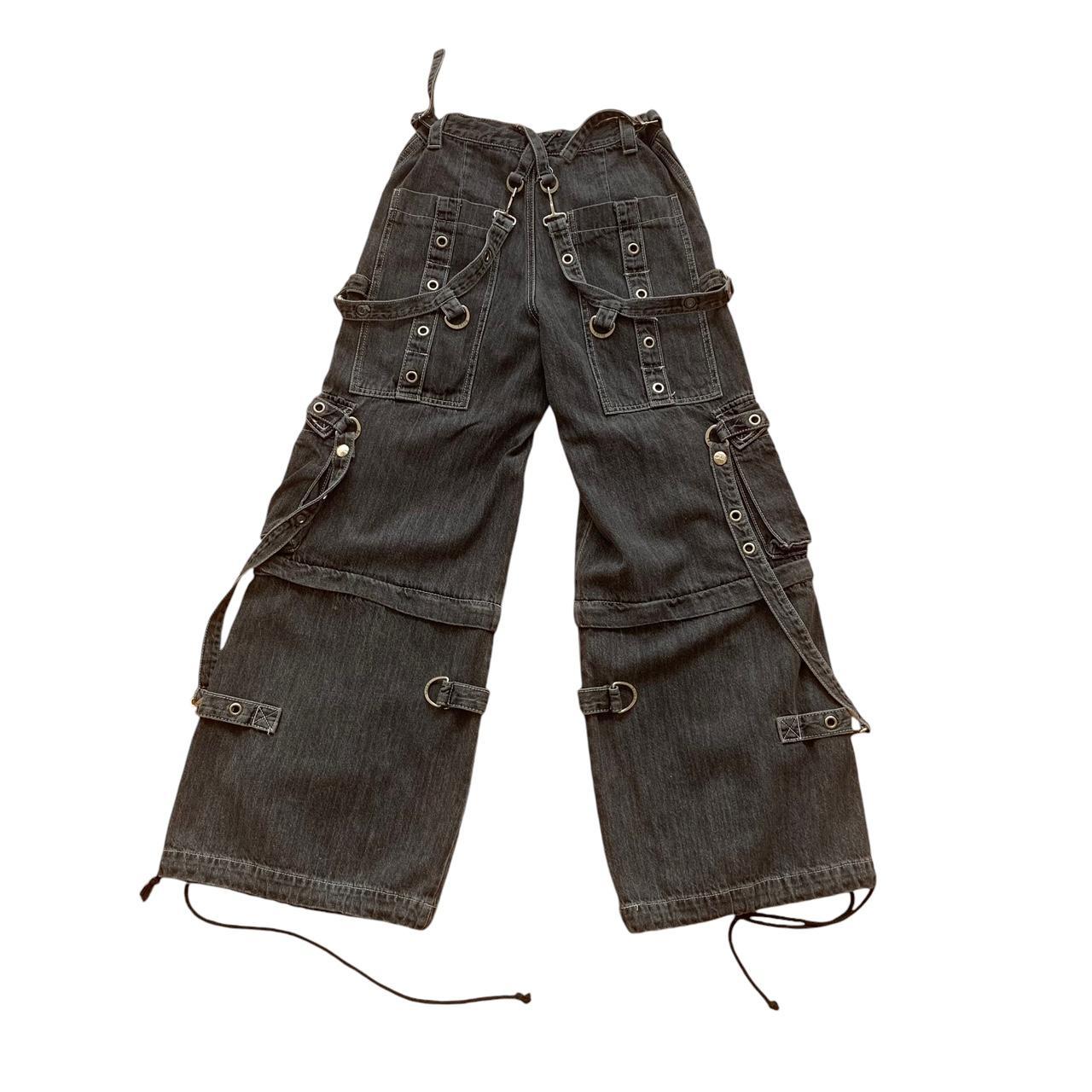 Tripp Nyc Full Force Fog Wash Denim Baggy Rave Jeans... - Depop