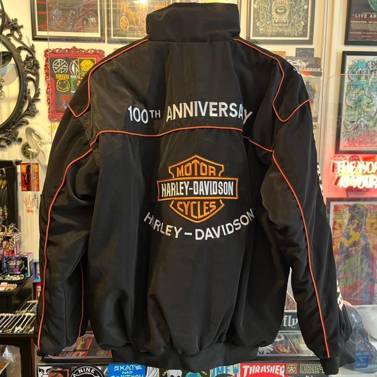 Harley Davidson racing Jacket Size Large... - Depop