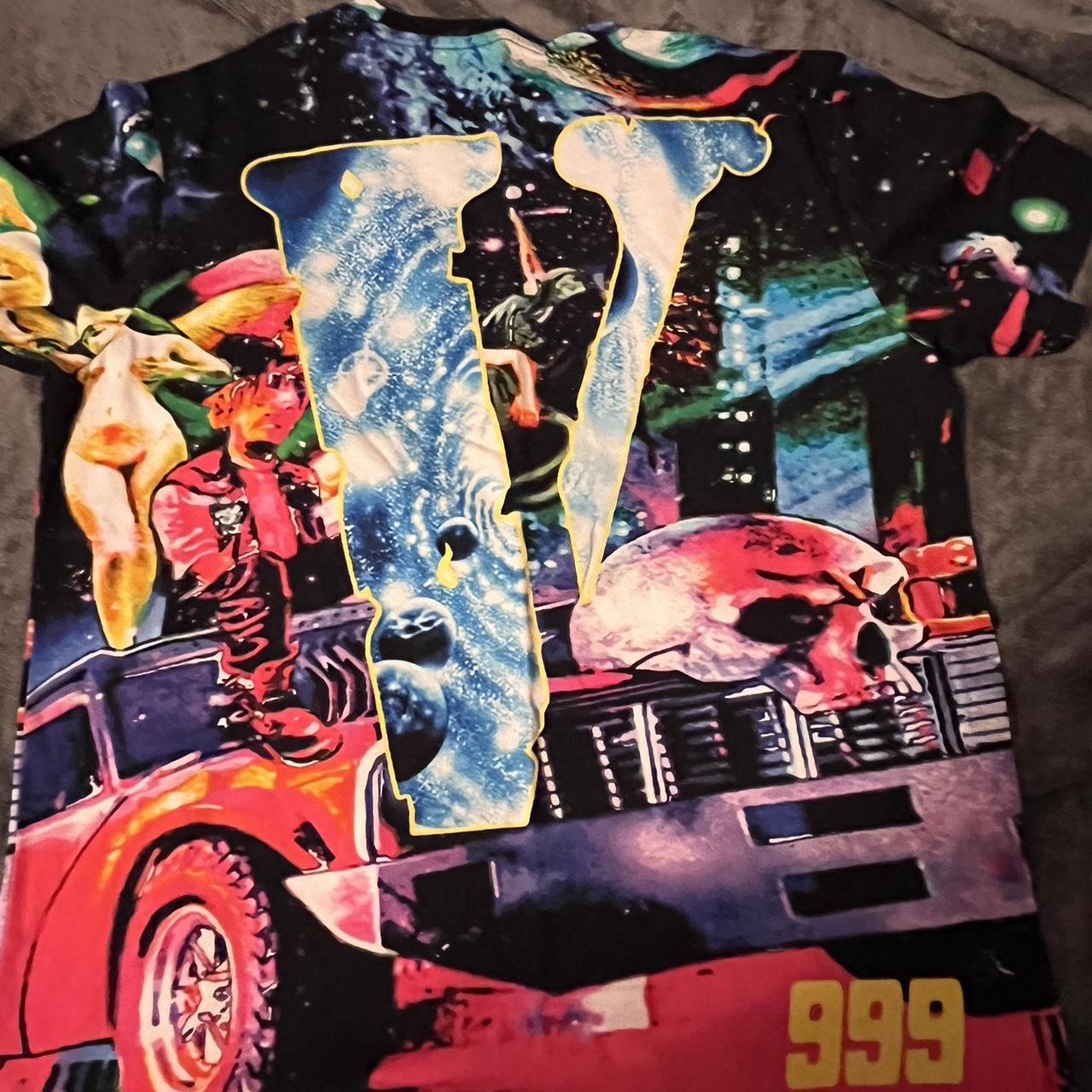 Vlone Juice Wrld Cosmic shirt all over print Size... - Depop