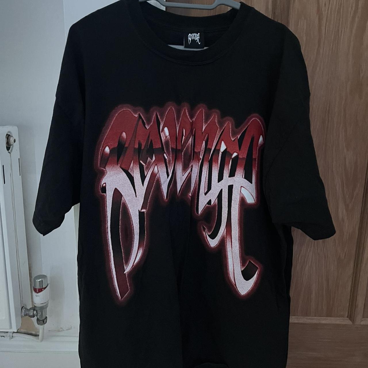 Revenge Metallic red t shirt Size XXL, fits true to... - Depop