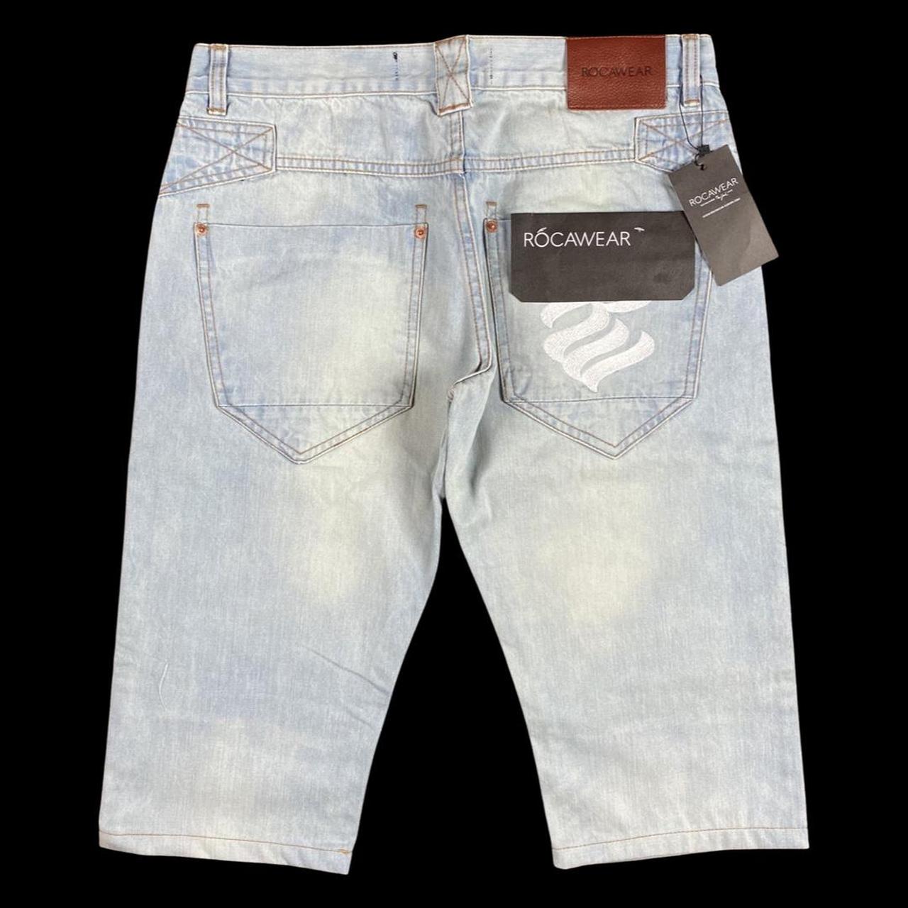 Rocawear Men's Blue and White Shorts | Depop