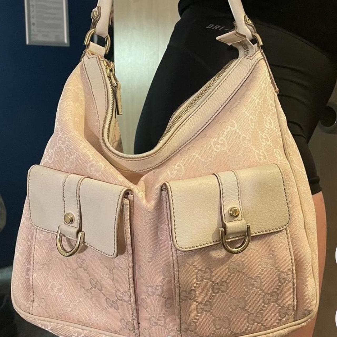 pink monogram gucci purse! I love this bag so much... - Depop