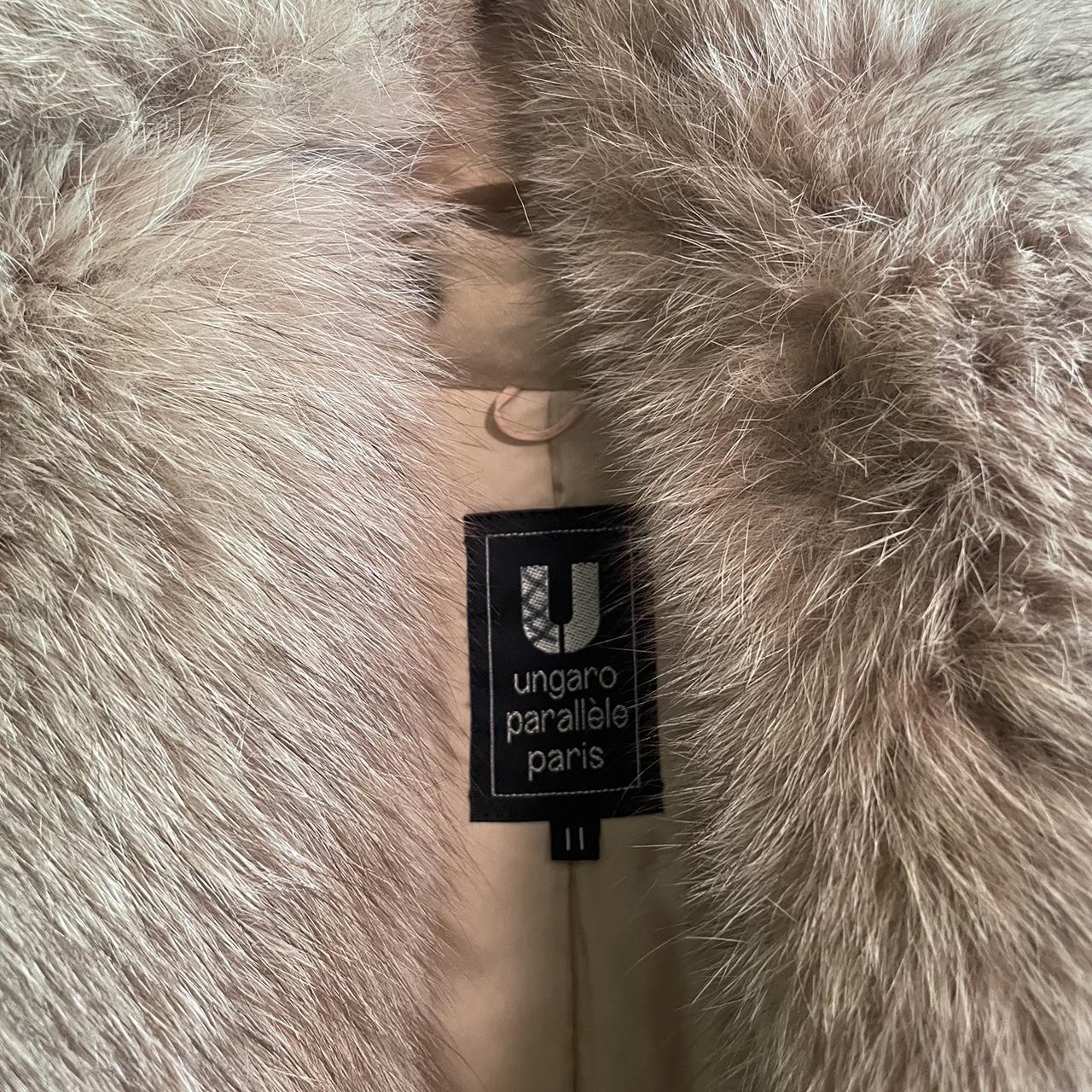 Vintage trench coat fur trim ungaro parallele Paris... - Depop