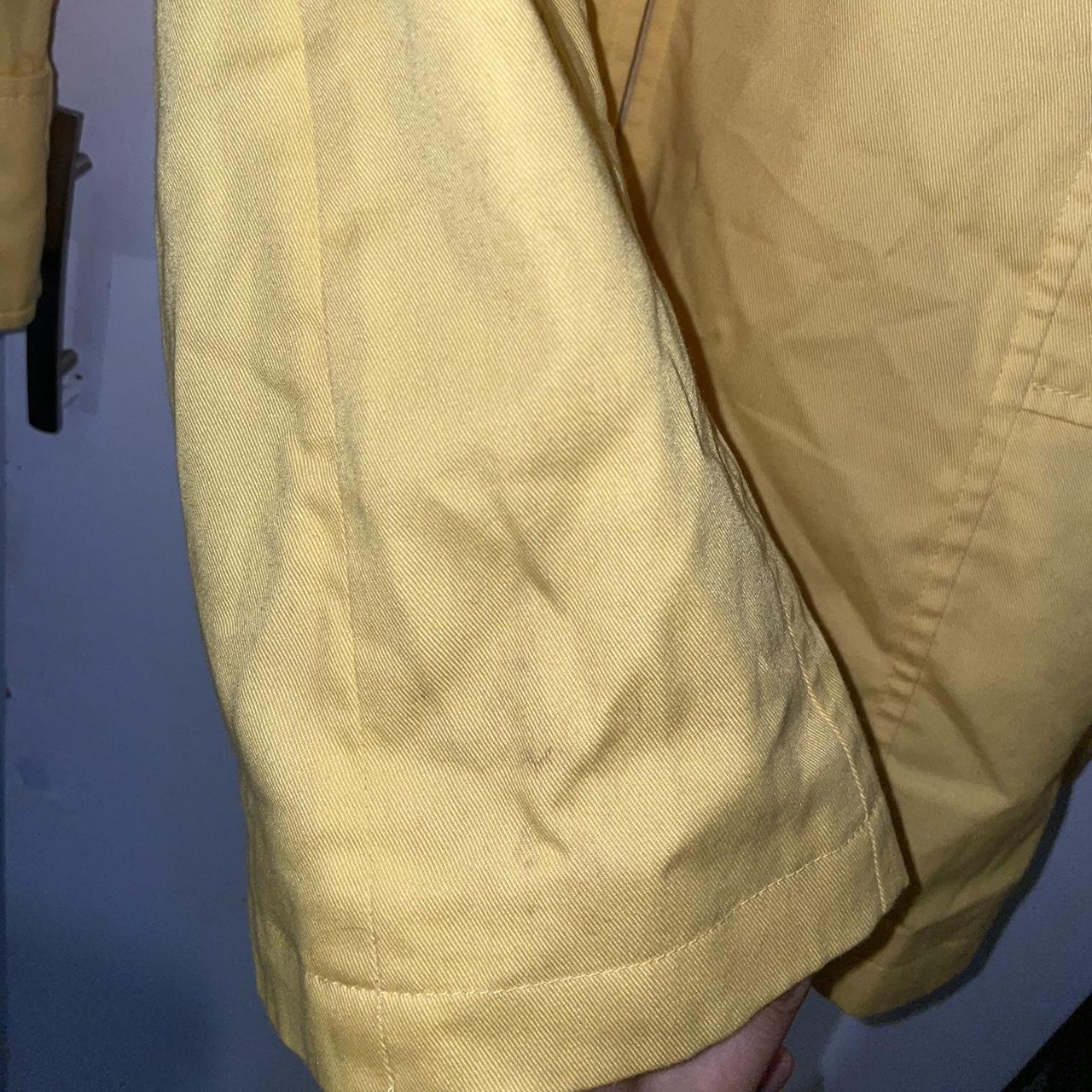 George Yellow button up Raincoat with hood! Could be... - Depop