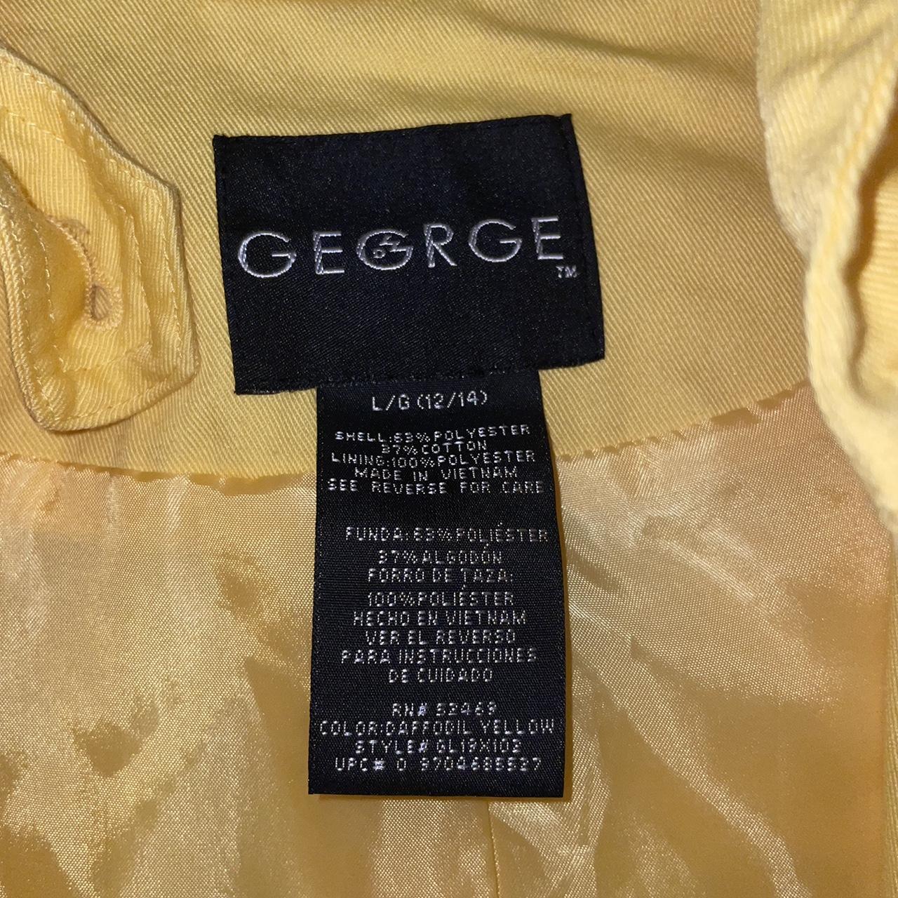 George Yellow button up Raincoat with hood! Could be... - Depop