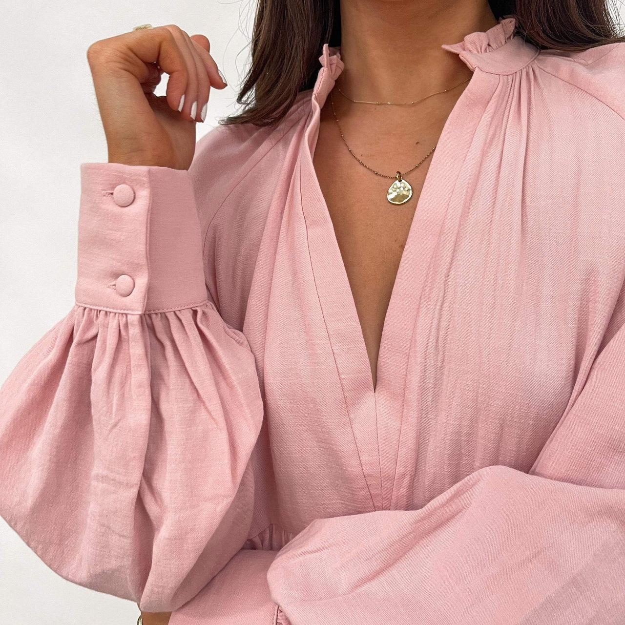 Petunia Mini Trapeze Dress - Pink Size XS available... - Depop