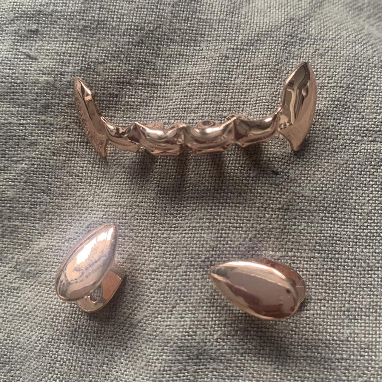 Copper vampire grill, unworn Reasonable offers... - Depop