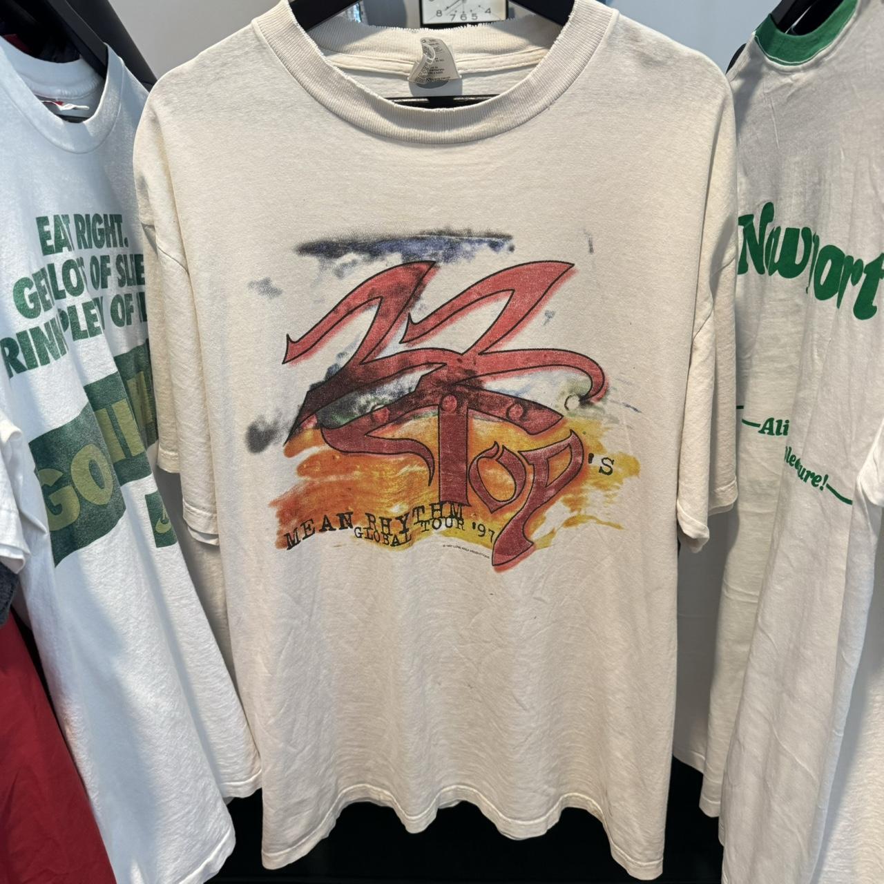 Vintage 1997 ZZ Top Mean Rhythm Global Tour Size... - Depop