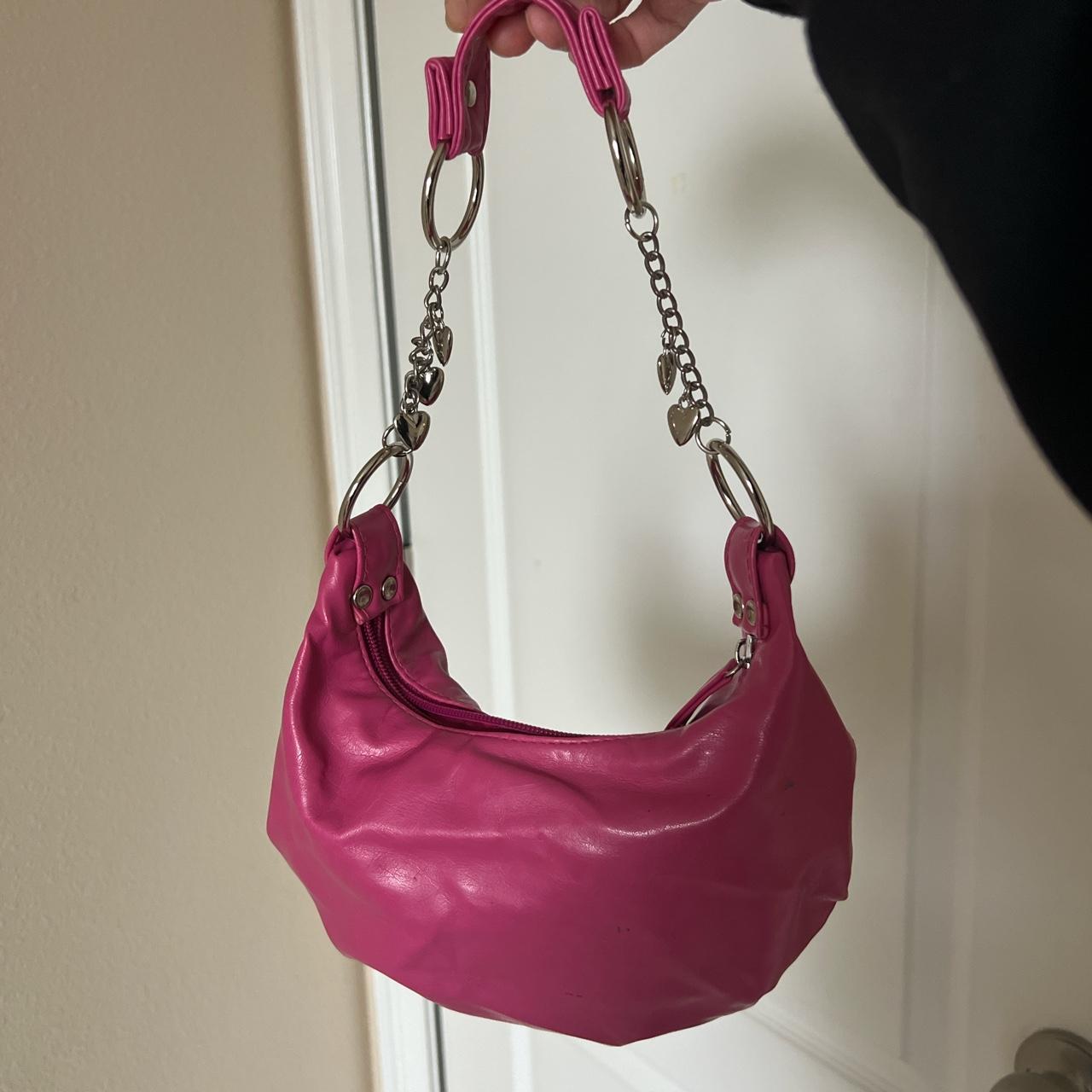 Y2K purse Super cute leather material Y2K shoulder... - Depop