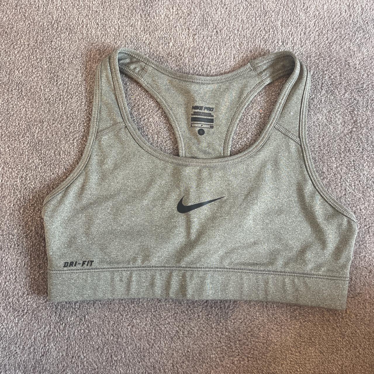 Nike grey sports bra Size small / size S £12... - Depop