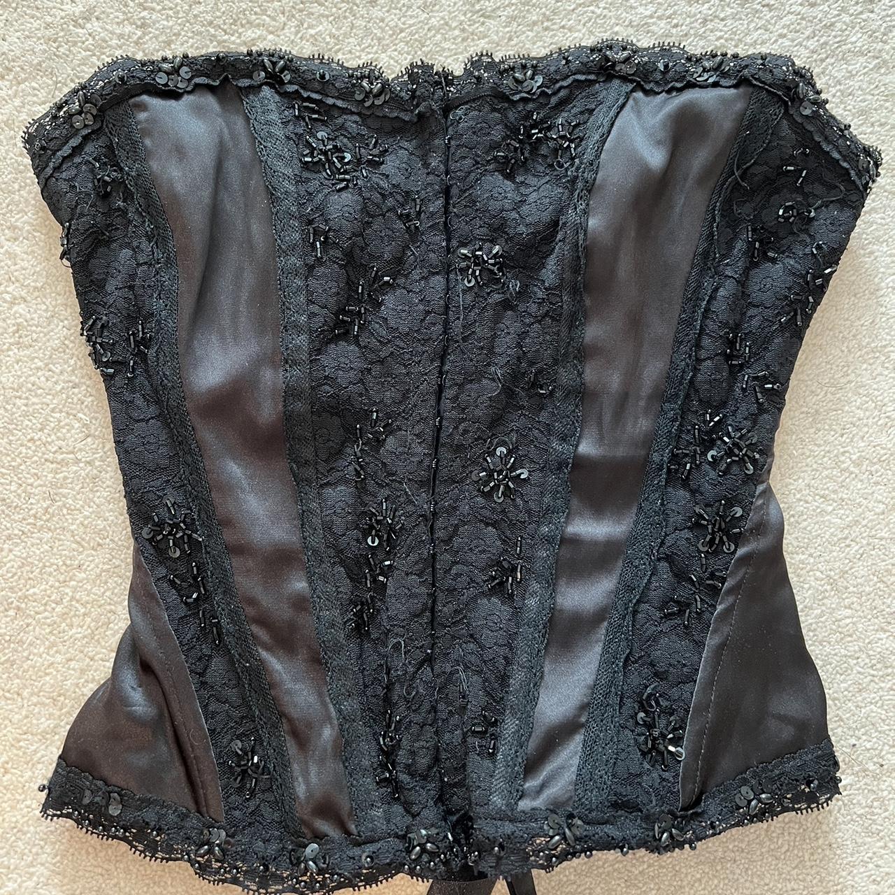 Jane Norman black corset top🖤, size 10 - Depop