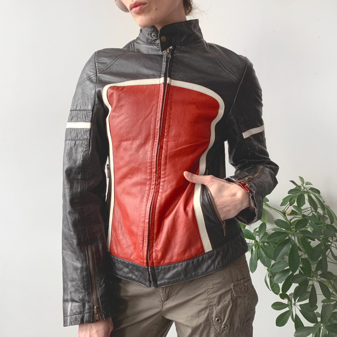 Women's Black and Red Jacket | Depop