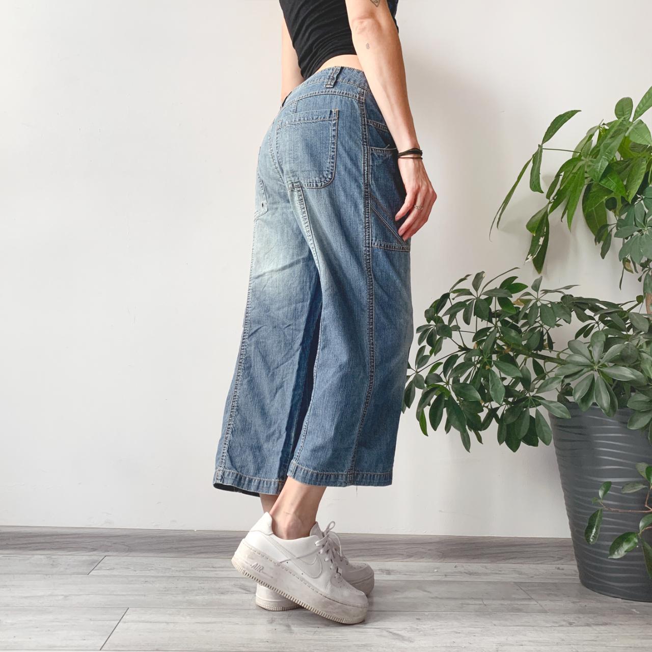 Vintage Y2K 00's 2000's Unisex Blue Summer Denim... - Depop