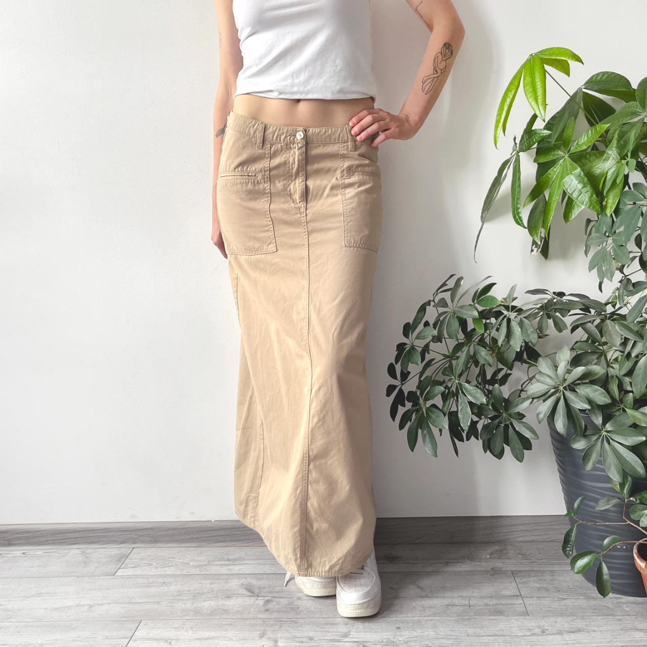 Vintage Y2K 00's 2000's Beige Neutral Bella Hadid... - Depop