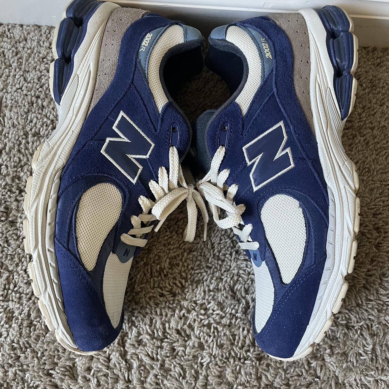 New Balance 2002r Deep Navy/Cream No box, rarely... - Depop