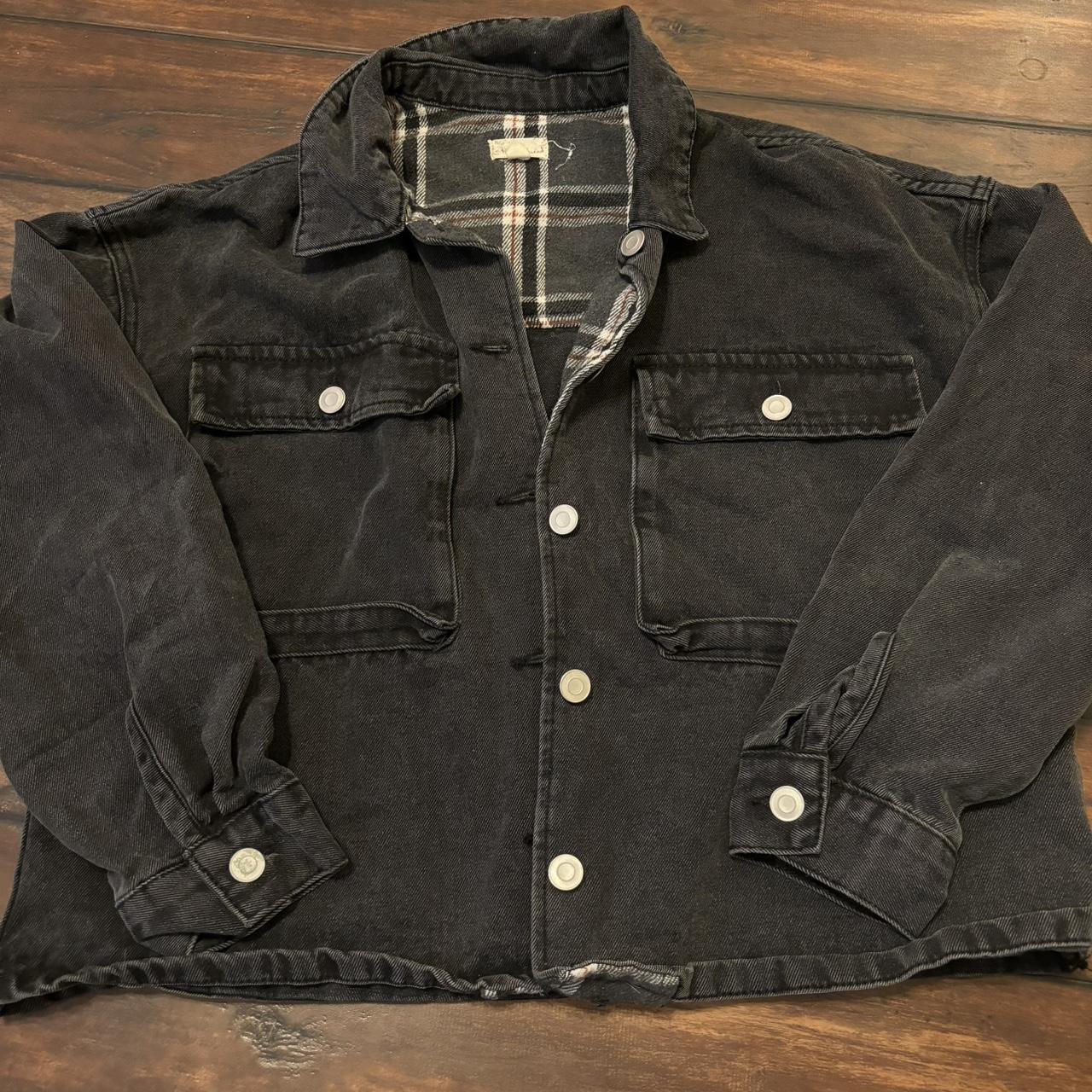 Super cute faded black jean jacket !! No flaws !!... - Depop