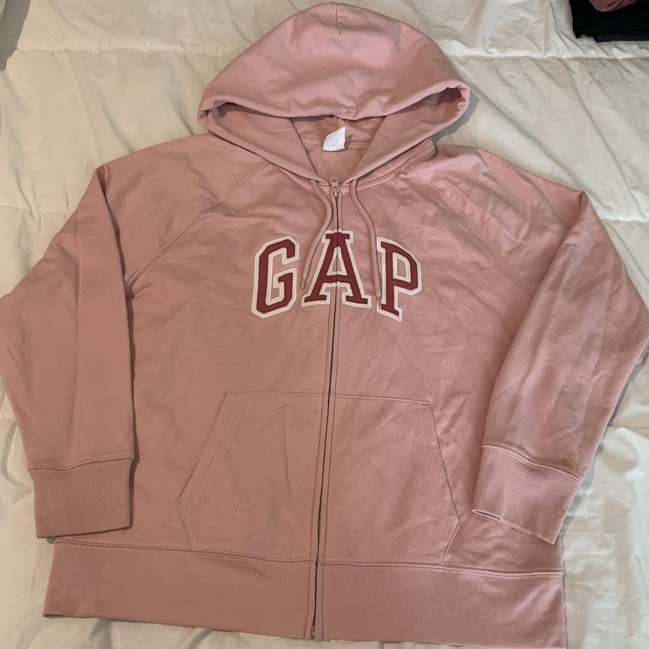 women’s pink GAP zip up jacket - GAP brand - very... - Depop