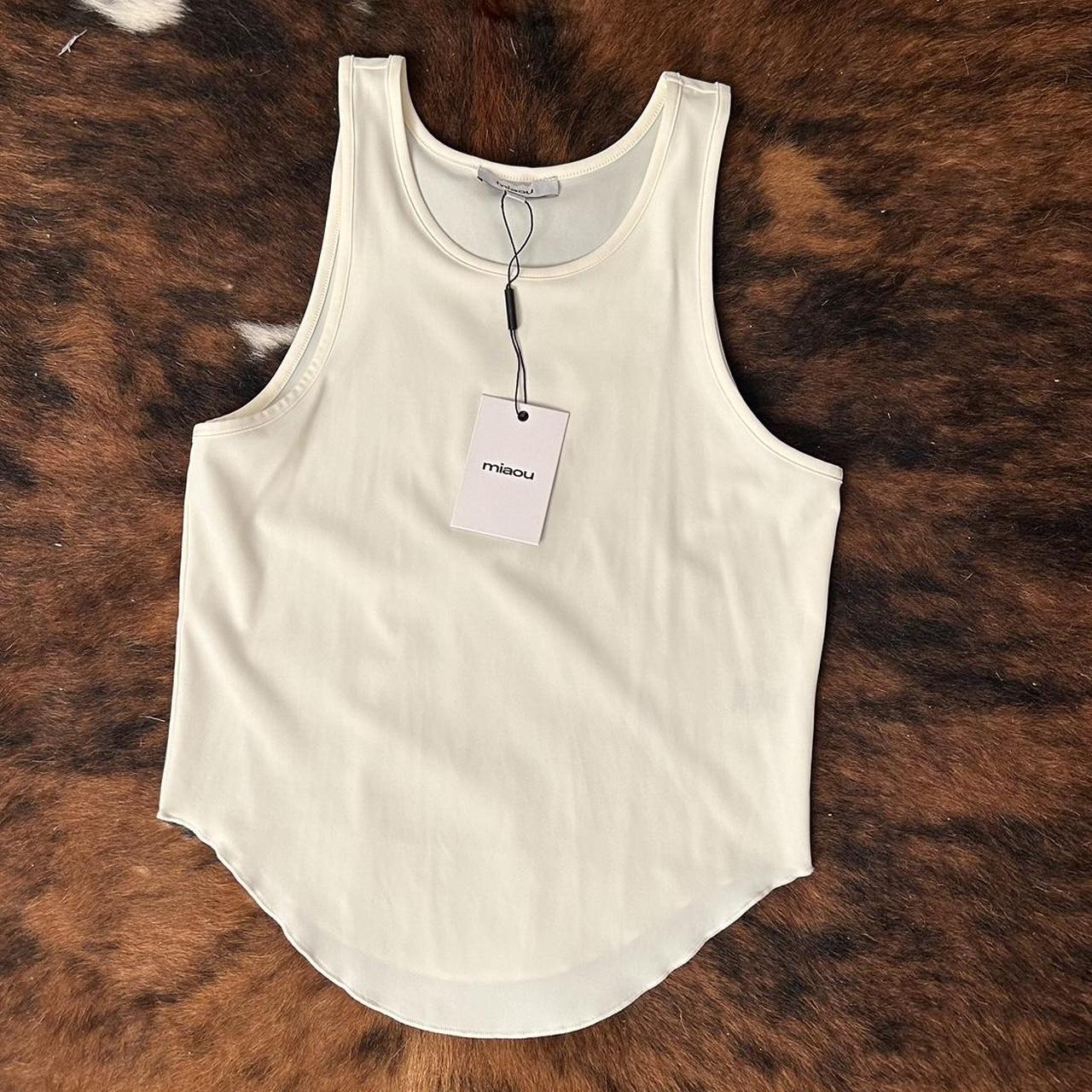 MIAOU Jinx tank Cream Size M New with tags - Depop