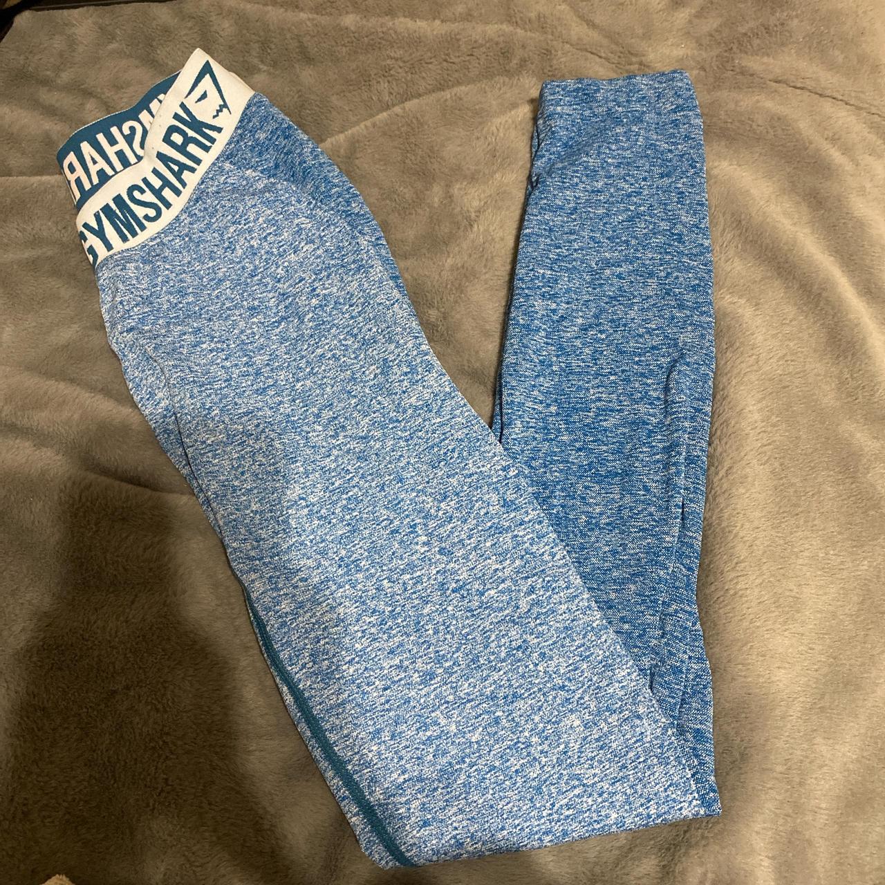 Gym shark blue leggings - size small xx Good... - Depop