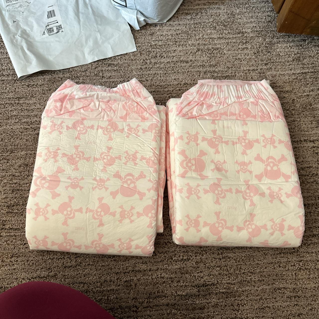 abdl rearz rebel diapers 4 tape size large Comes... - Depop