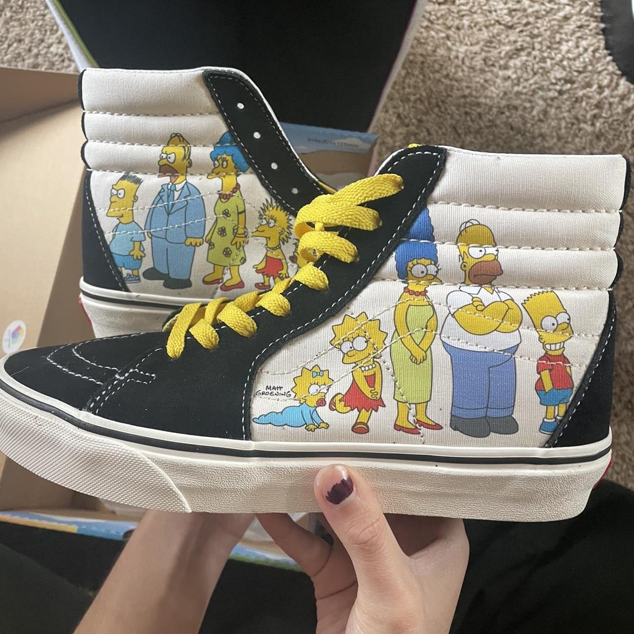 Simpsons vans collab high tops! These are super... - Depop