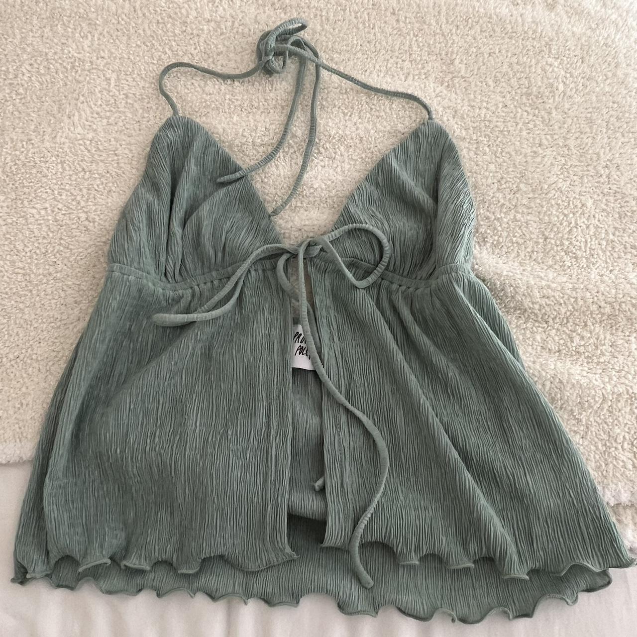 Princess Polly tie front top Never worn too big... - Depop