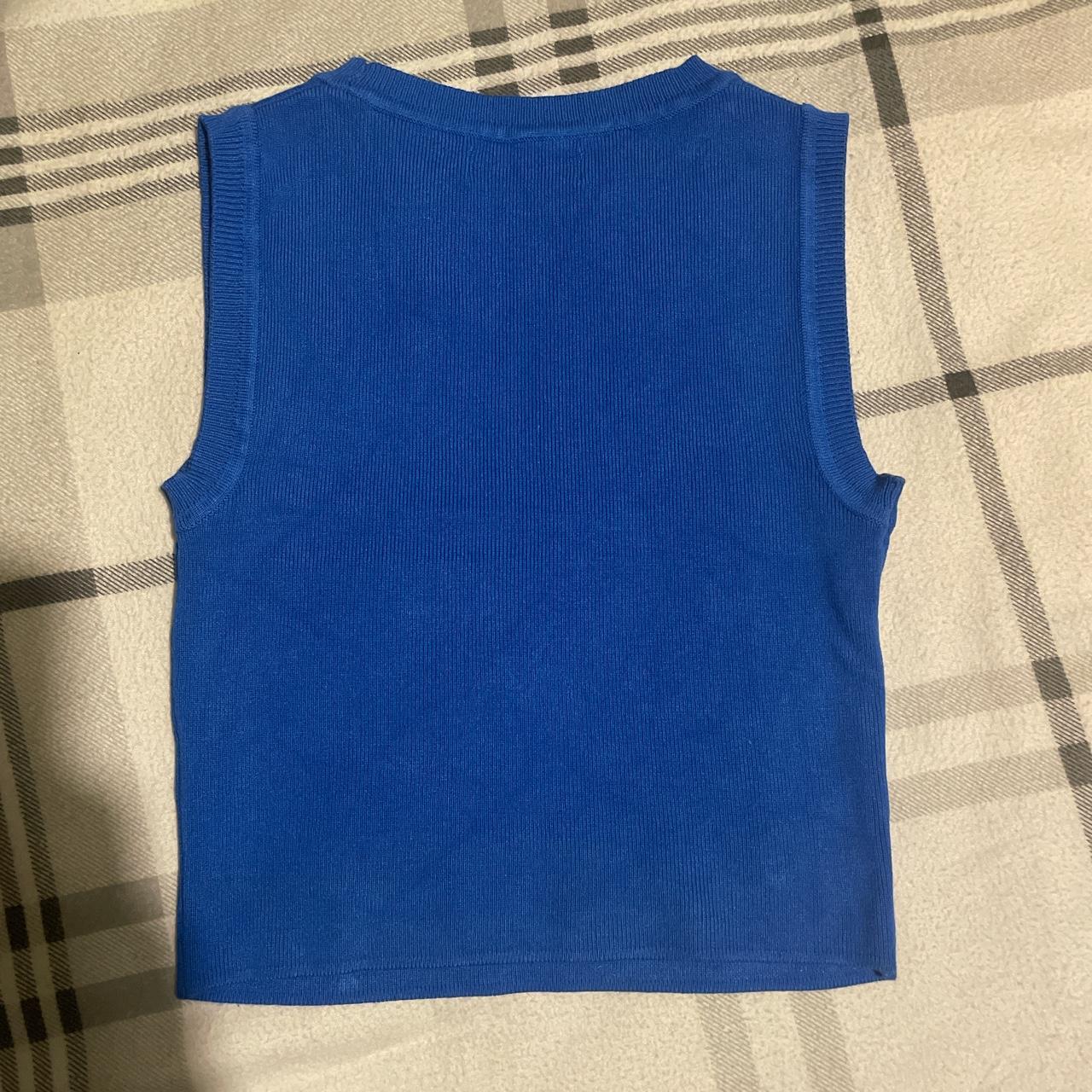 Royal blue sleeveless sweater vest top Primark XS - Depop