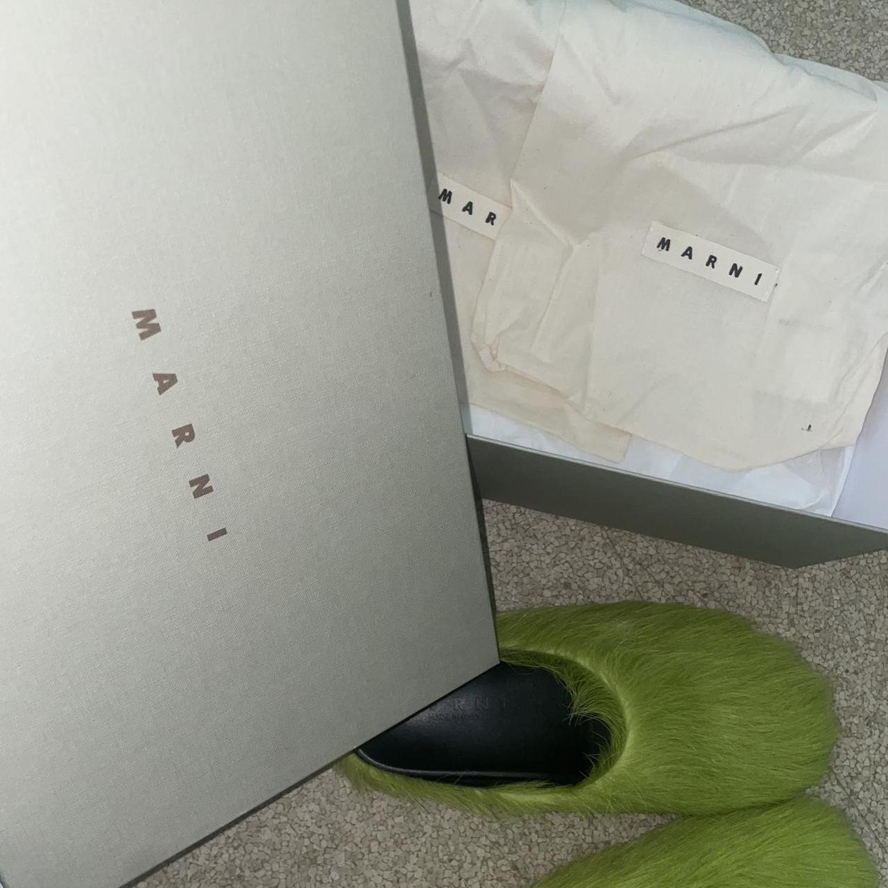 Marni Women's Green Slides | Depop