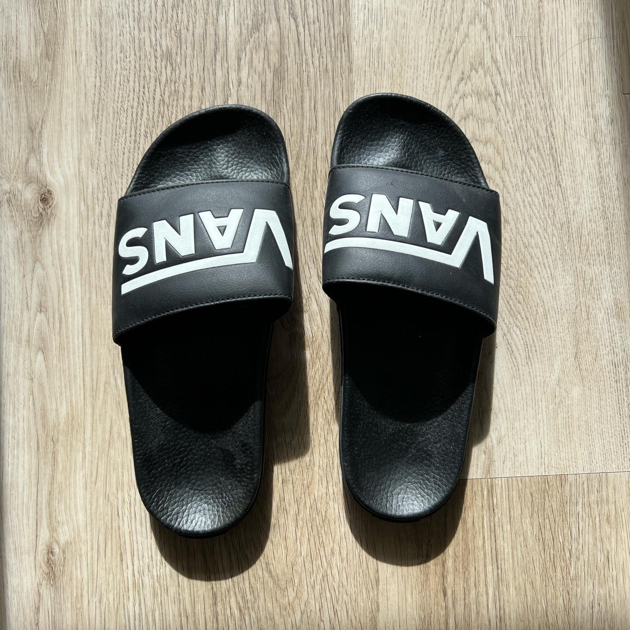 Vans slides. Hardly ever worn. Selling them for that... - Depop