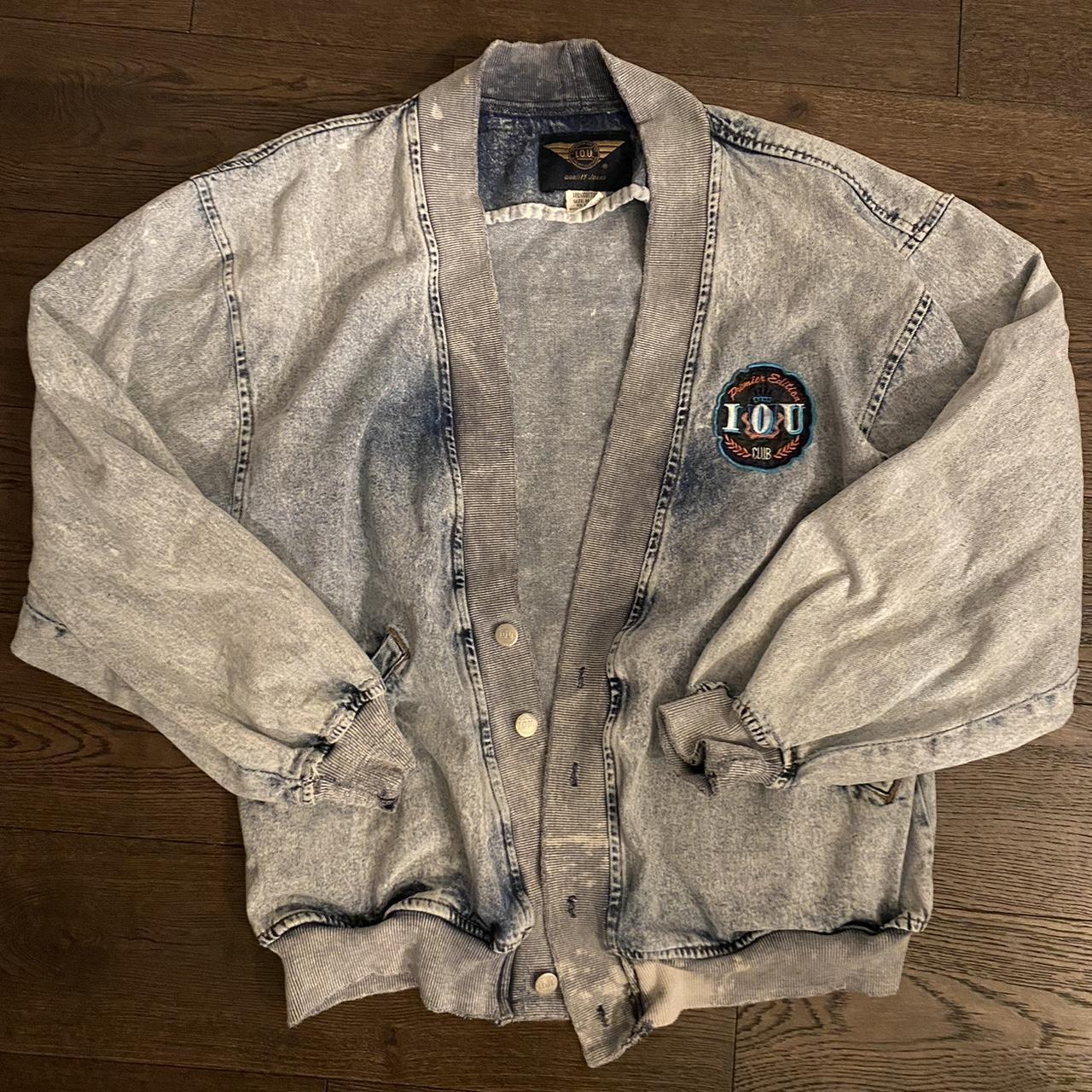 super cool vintage 80s jacket!! worn in and acid... - Depop