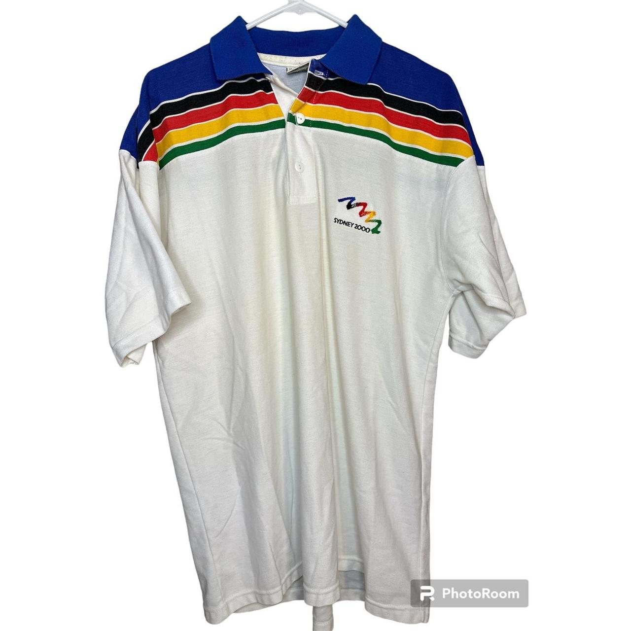 Sydney 2000 Olympic Polo Short Sleeve Button Up... - Depop