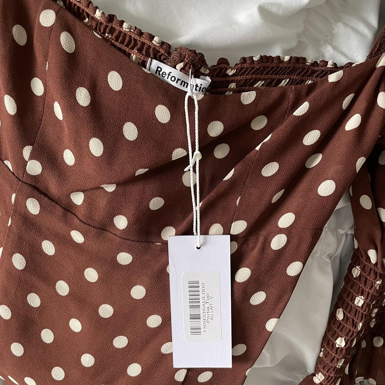 BRAND NEW WITH TAGS Reformation Portia top Au... - Depop