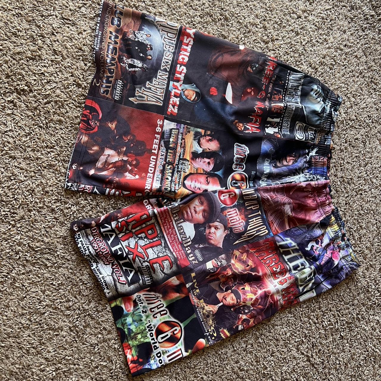 *Rare* 2014-2015 balcony lifestyle 3-6 mafia shorts.... - Depop