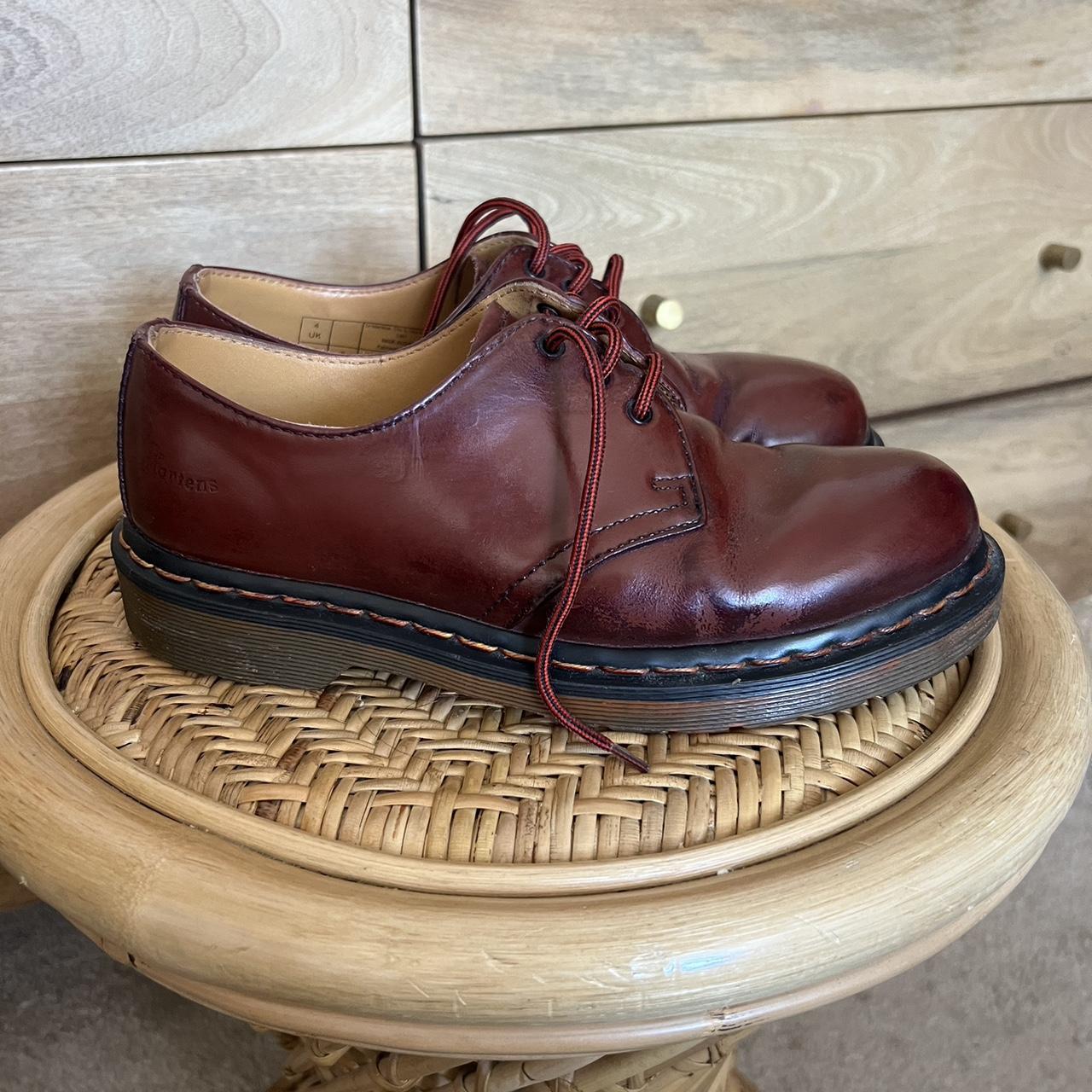 Amazing cherry red DM’s UK size 5. Barely worn so in... - Depop